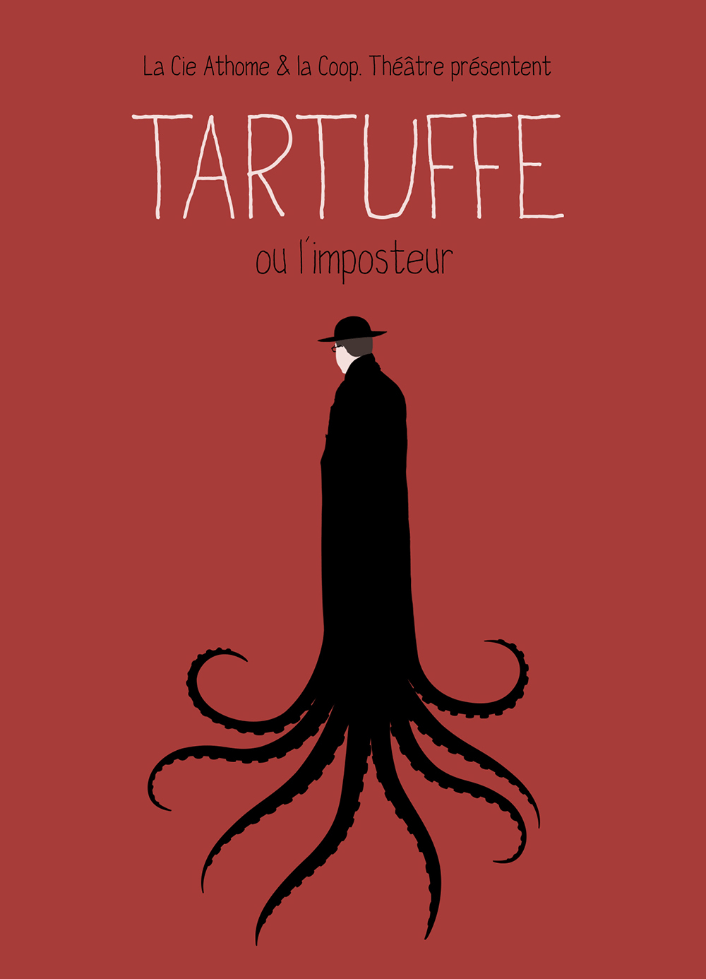 Affiche "Tartuffe" de Molière - Par Antoine Vivier, graphiste à Montpellier