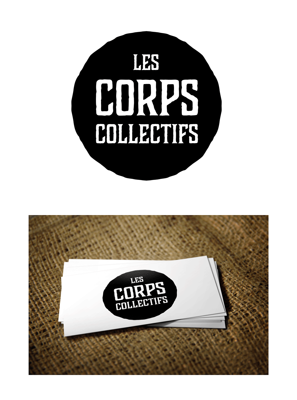 Logo Les Corps Collectifs - Antoine Vivier - Graphiste