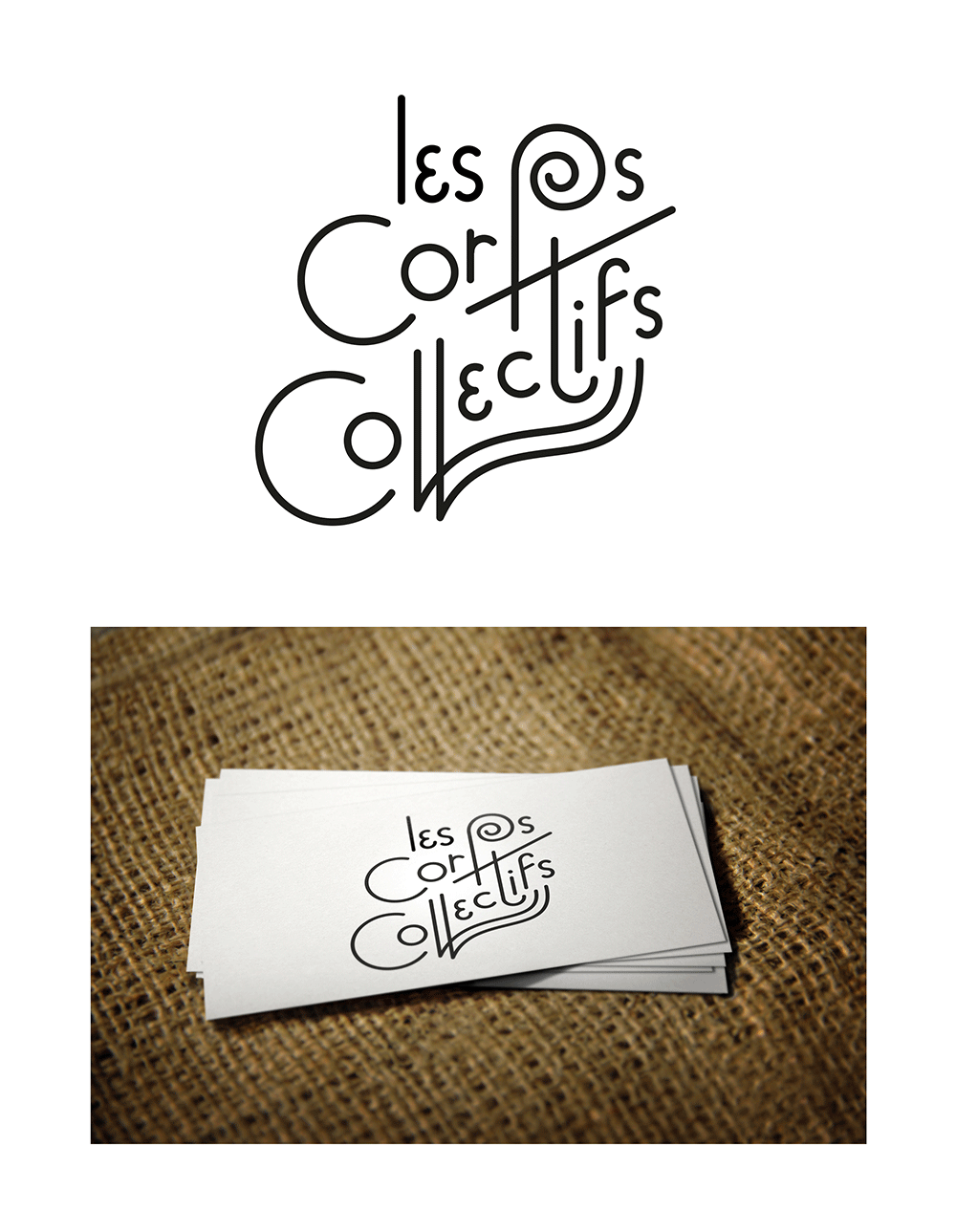 Logo Les Corps Collectifs - Antoine Vivier - Graphiste